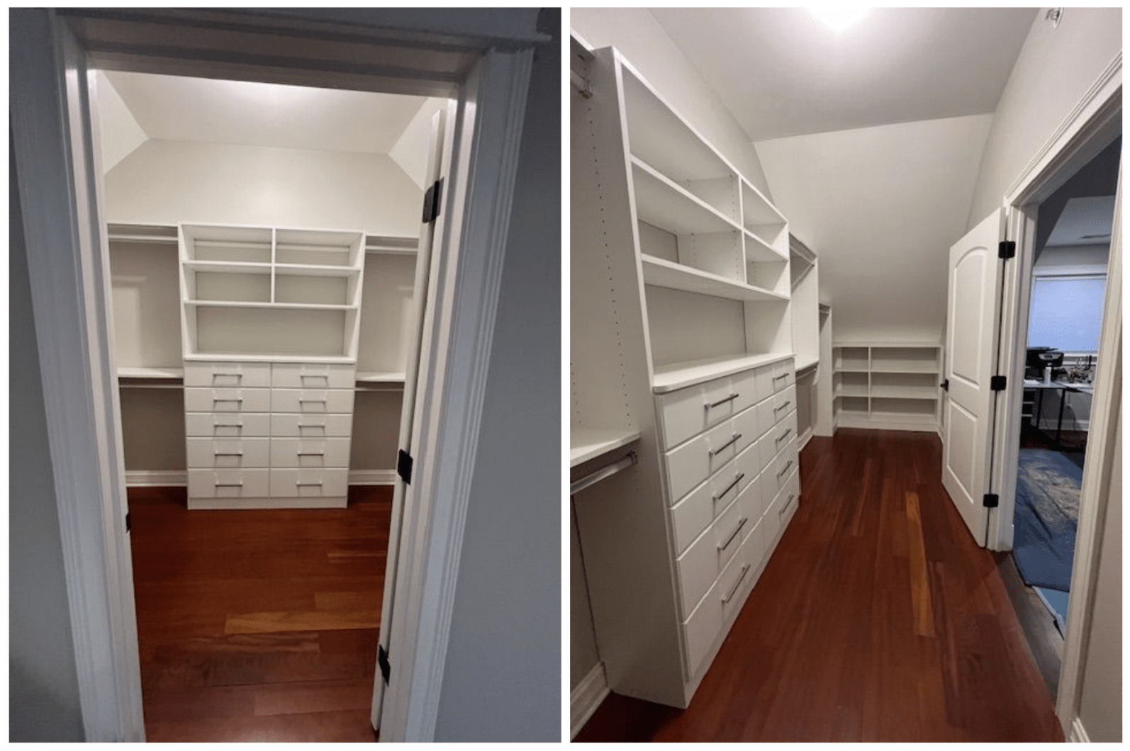 Sloped Ceiling Cabinet Application - Chicagoland Home Products