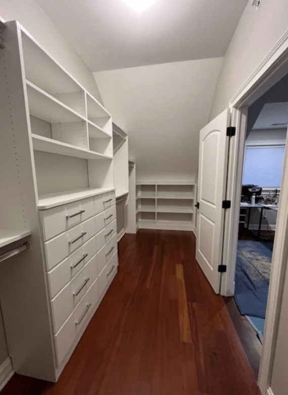 Sloped Ceiling Cabinet Application - Chicagoland Home Products