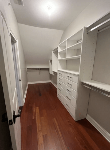 Sloped Ceiling Cabinet Application - Chicagoland Home Products