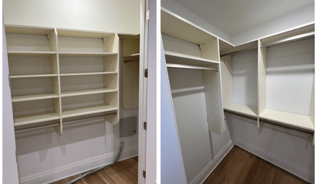 Floor-Based Primary Closet - Chicagoland Home Products