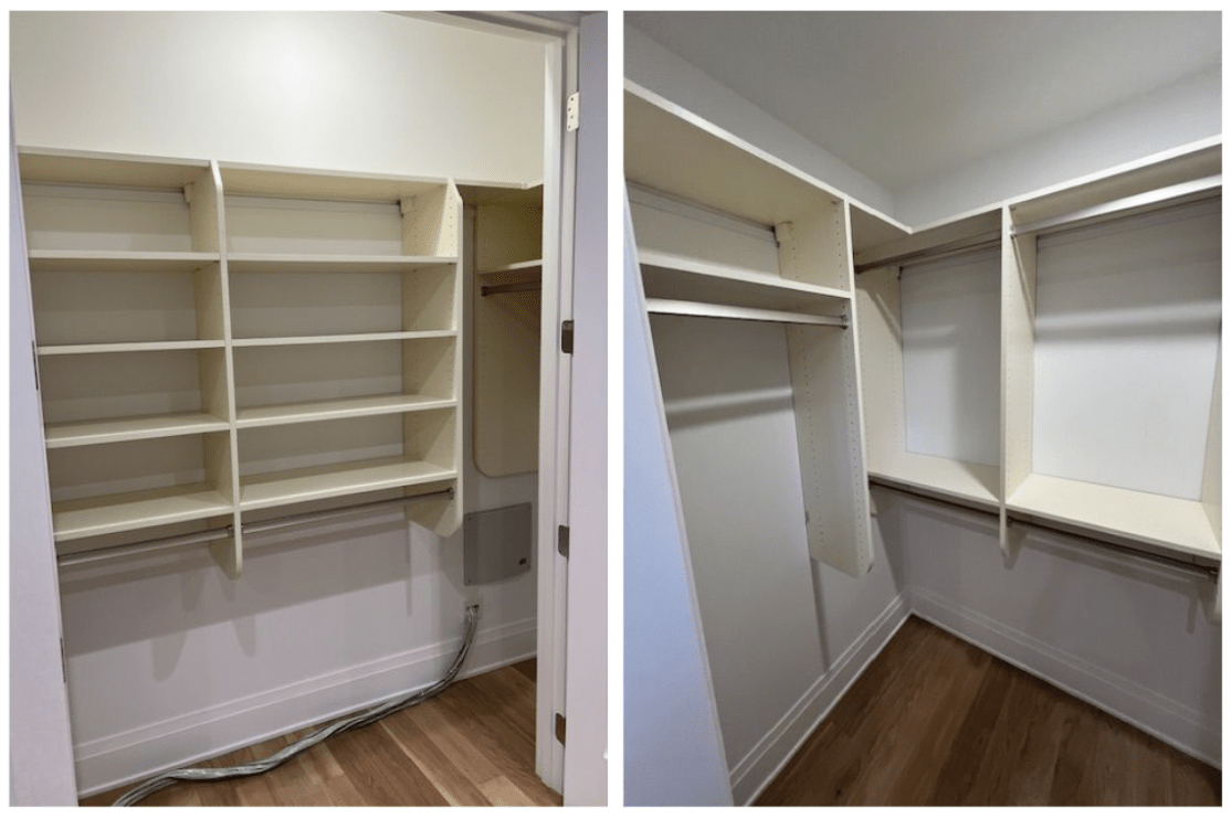 Floor-Based Primary Closet - Chicagoland Home Products