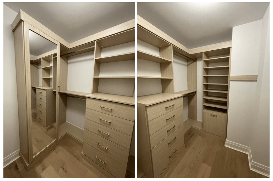 Primary Closet and Reach-In Closet Combo - Chicagoland Home Products