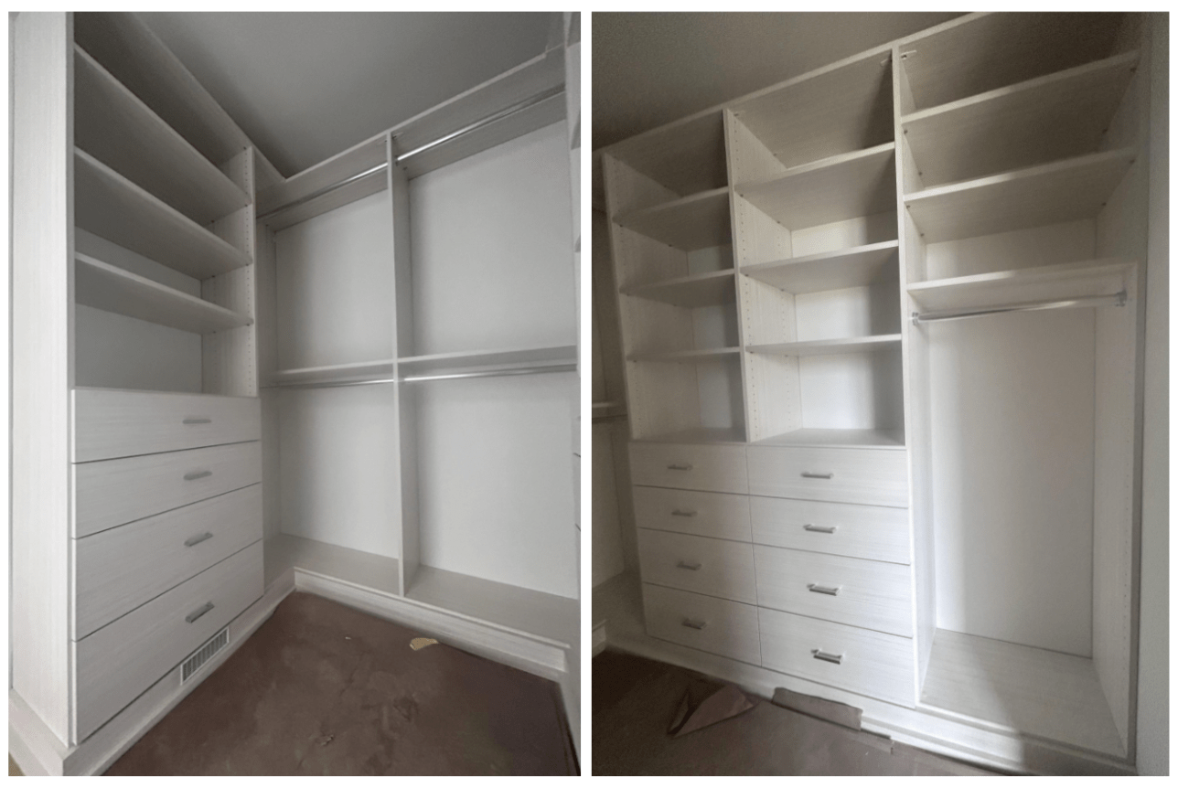 Libertyville Floor-Mounted Closet with Base Molding - Chicagoland Home ...