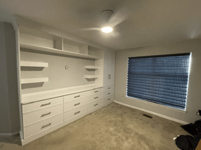 Custom Storage Wall Unit and Desk Space in Delvan, WI - Chicagoland ...
