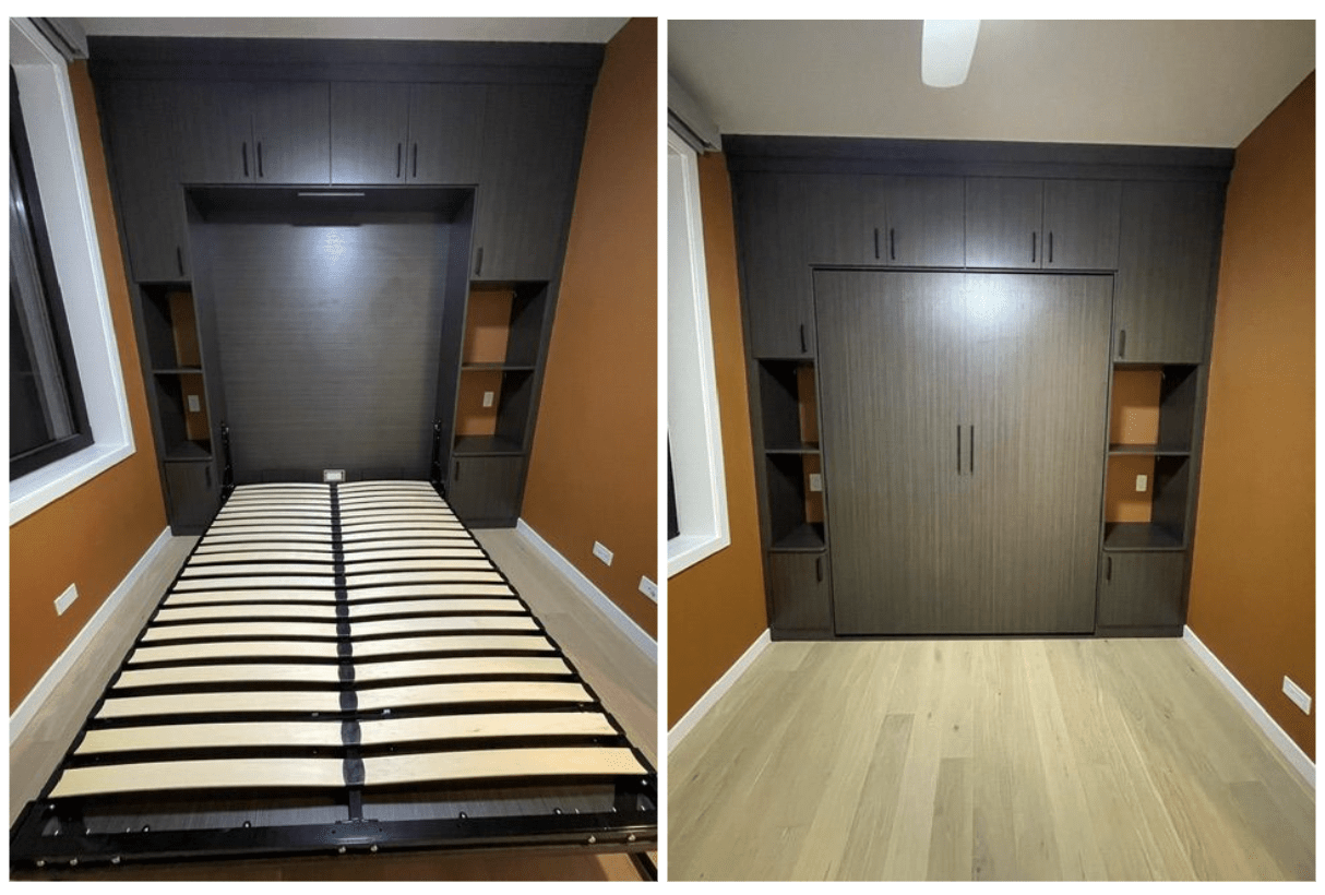 Queen Size Wall Bed in a Condo - Chicagoland Home Products