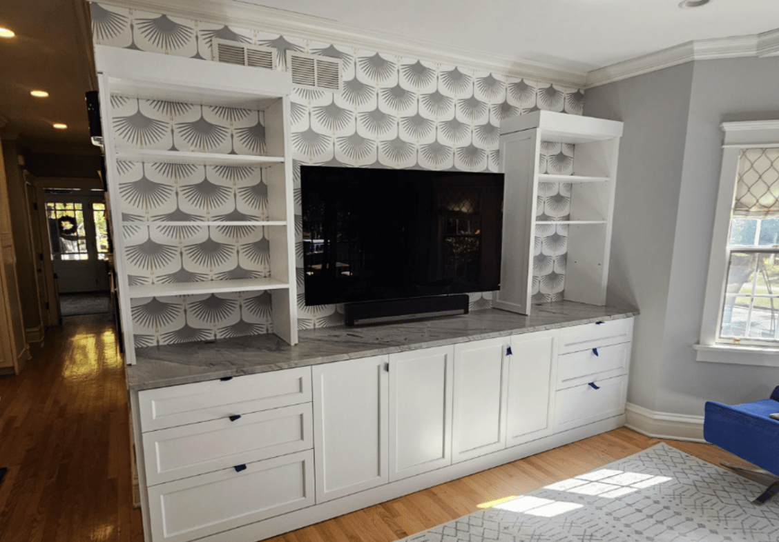 Cohesive Living Room Entertainment Center - Chicagoland Home Products
